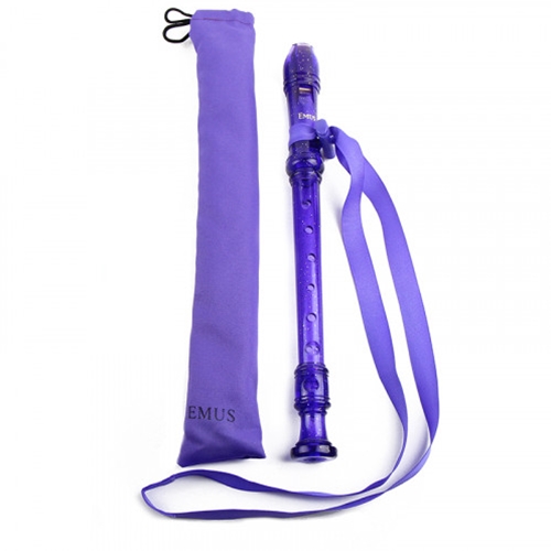 EMUS English/Baroque Purple Soprano Recorder with Neck Strap | Tapestry ...