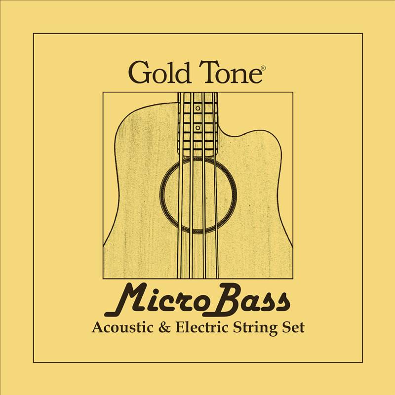 Gold Tone Micro-Bass Rubber/Polymer Strings | Tapestry Music