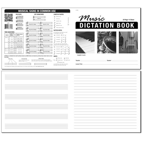 Dictation Book 6 Stave 24 Pages | Tapestry Music
